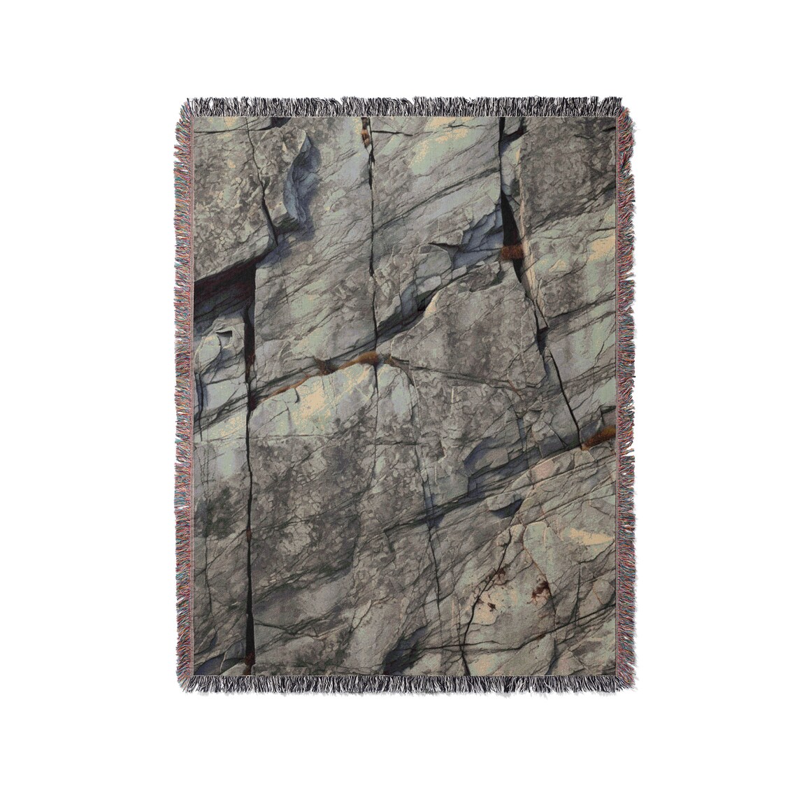 Rock Texture Woven Blanket — Aesthetic Blanket Abstract Nature Pattern ...