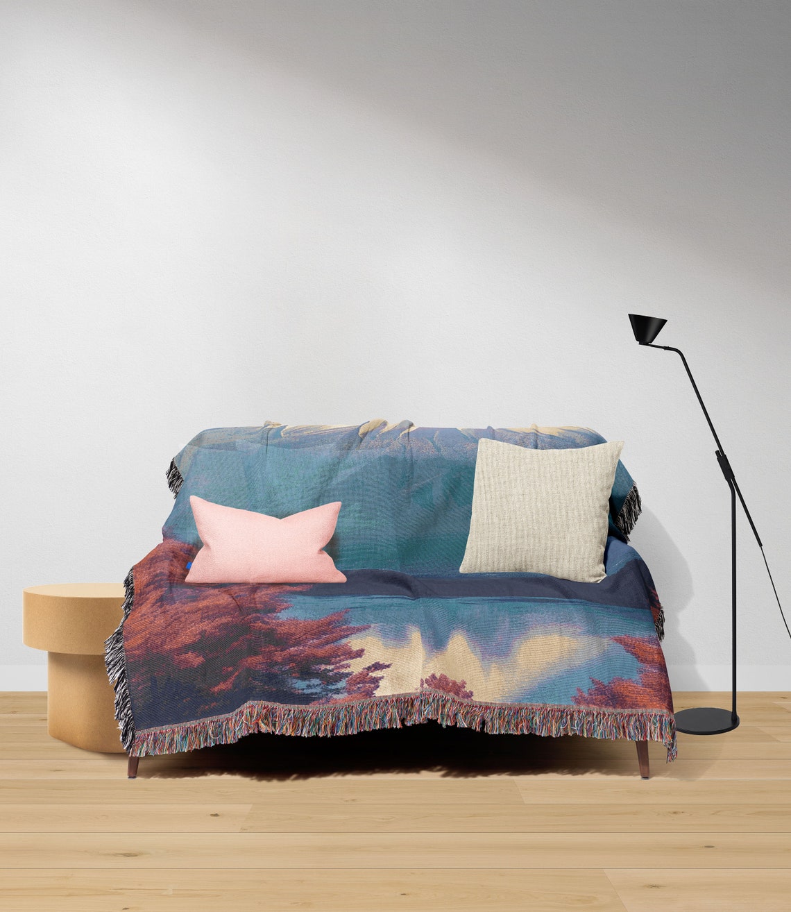 Mt Fuji Jacquard Blanket - Aesthetic Blanket Mt Fuji Art Cute Tapestry ...