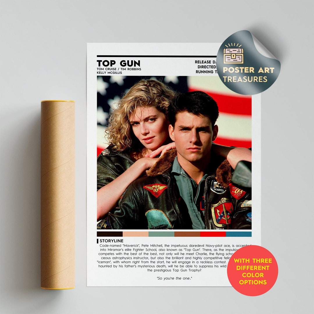 Top Gun Movie Poster / 3 Colors 1 Price / Movie Poster / - Etsy