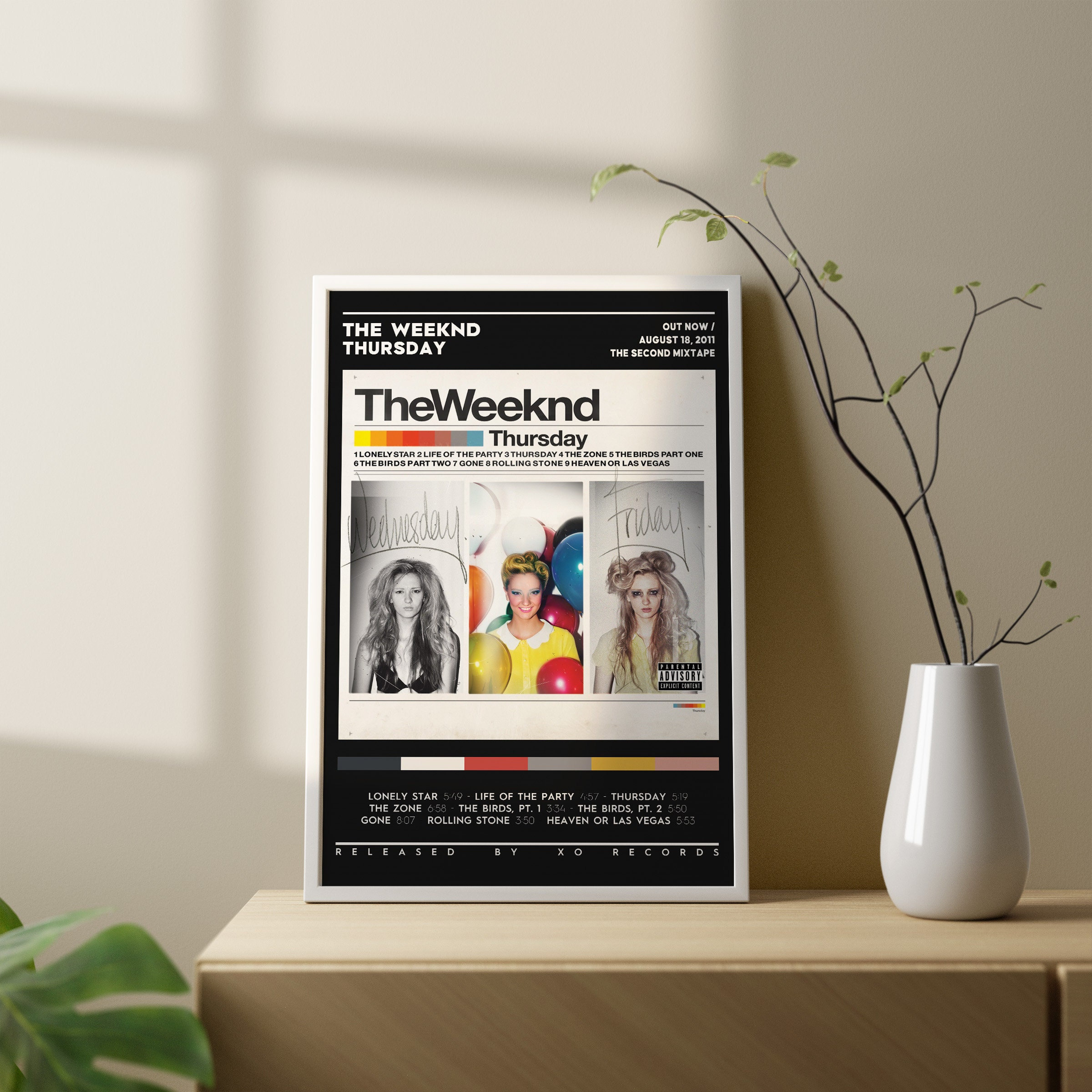 Weeknds - Thursday Album Poster / Album Cover Poster / Room Decor ...