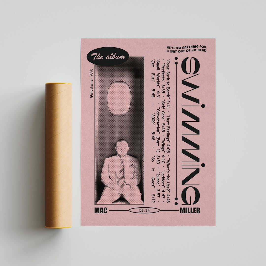 Mac Miller Swimming Album Poster / Room Decor / Music Decor - Etsy
