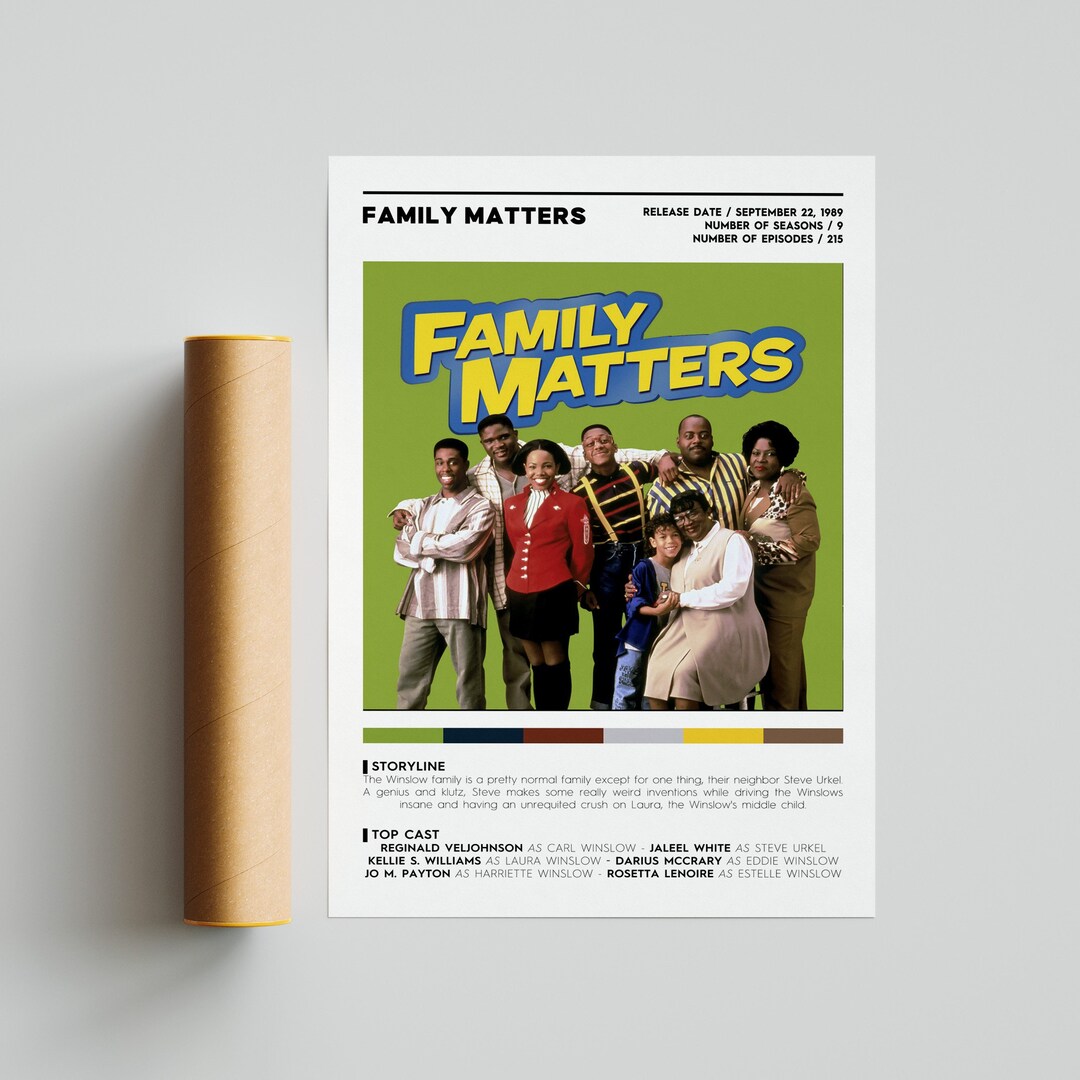 Family Matters Poster / TV Show Poster / TV Prints / Wall Art - Etsy