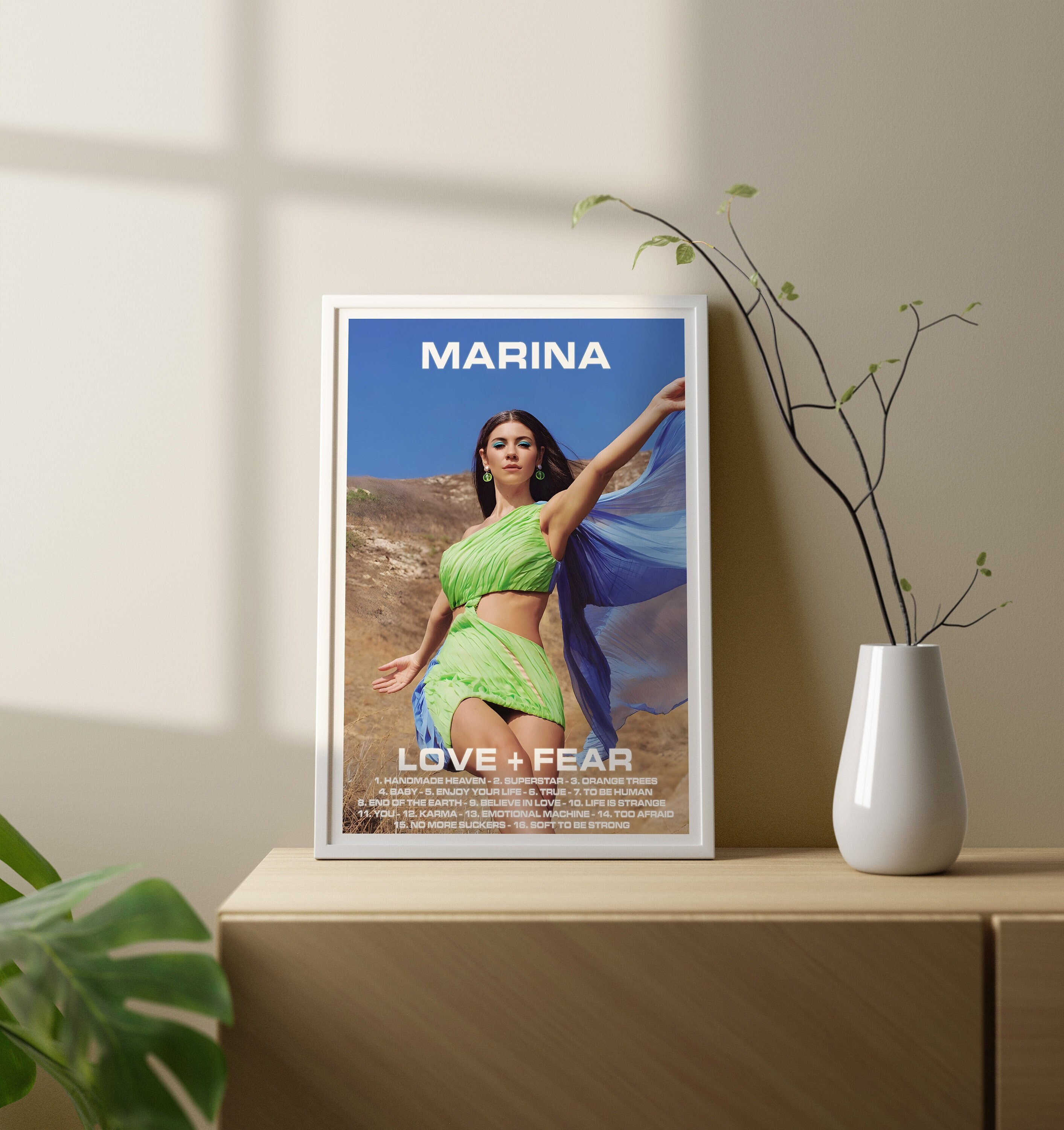 Marina and the Diamonds - Love + Fear Album Poster sold by Gary Wu ...