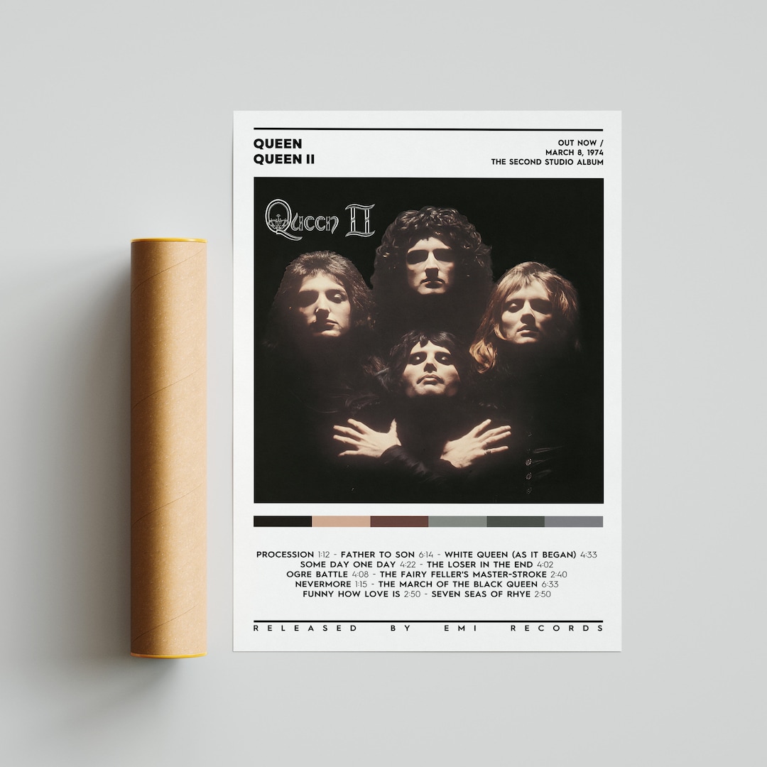 Queen Queen Ii Album Poster Album Cover Poster Room Etsy Uk