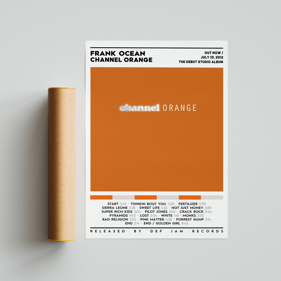 Frank Ocean Channel Orange Poster / Album Cover Poster / 3 - Etsy