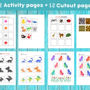 Animal Busy Book for Kids, Toddlers, Preschoolers, Printable ...