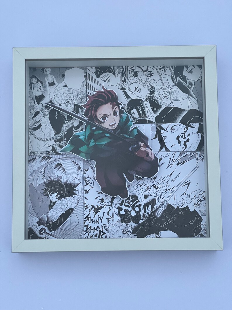 Demon Slayer Tanjiro Shadow Box Frame - Etsy Australia