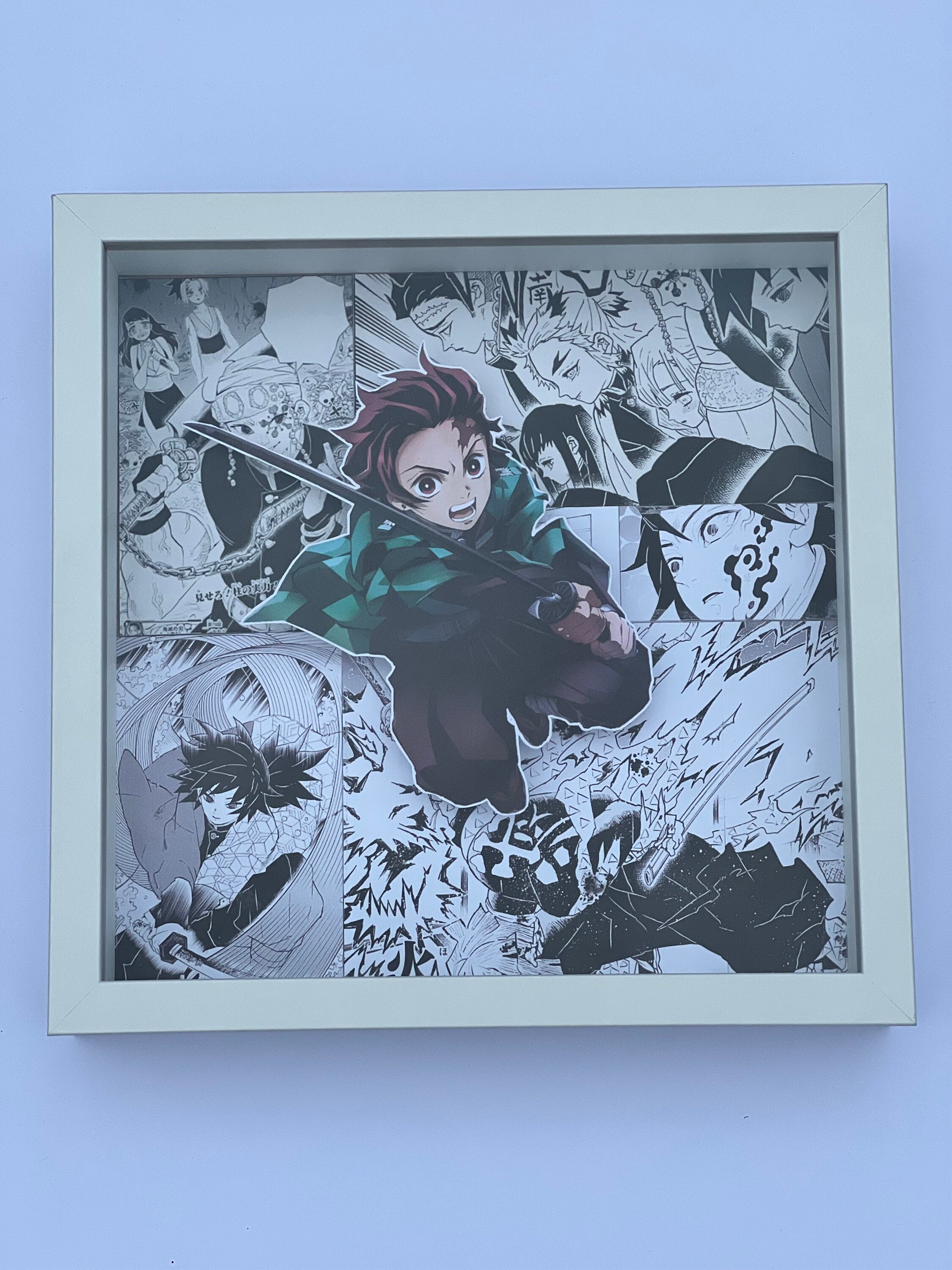 Demon Slayer Tanjiro Shadow Box Frame - Etsy Australia