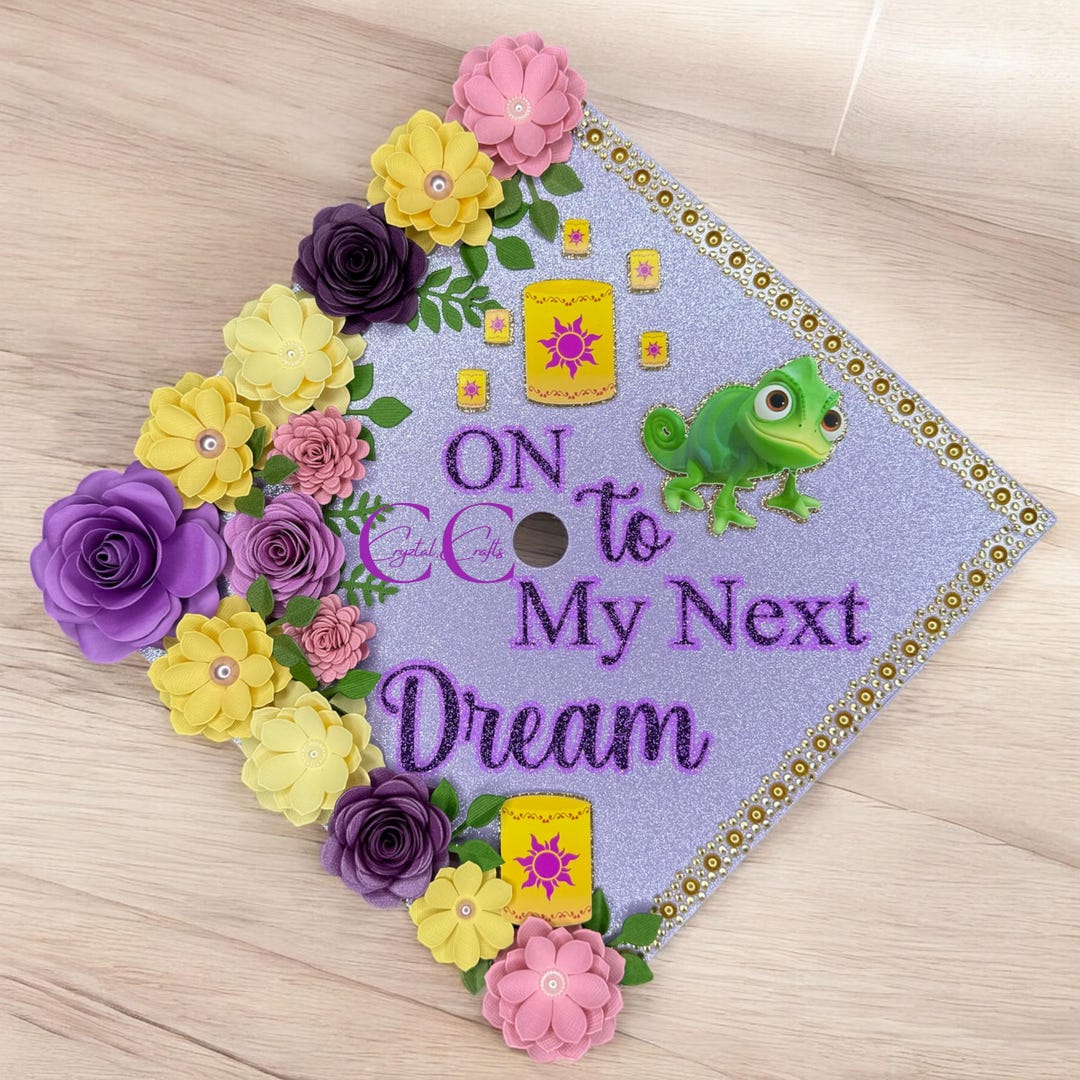 Rapunzel Graduation Topper | Rapunzel Graduation Cap | Tangled ...