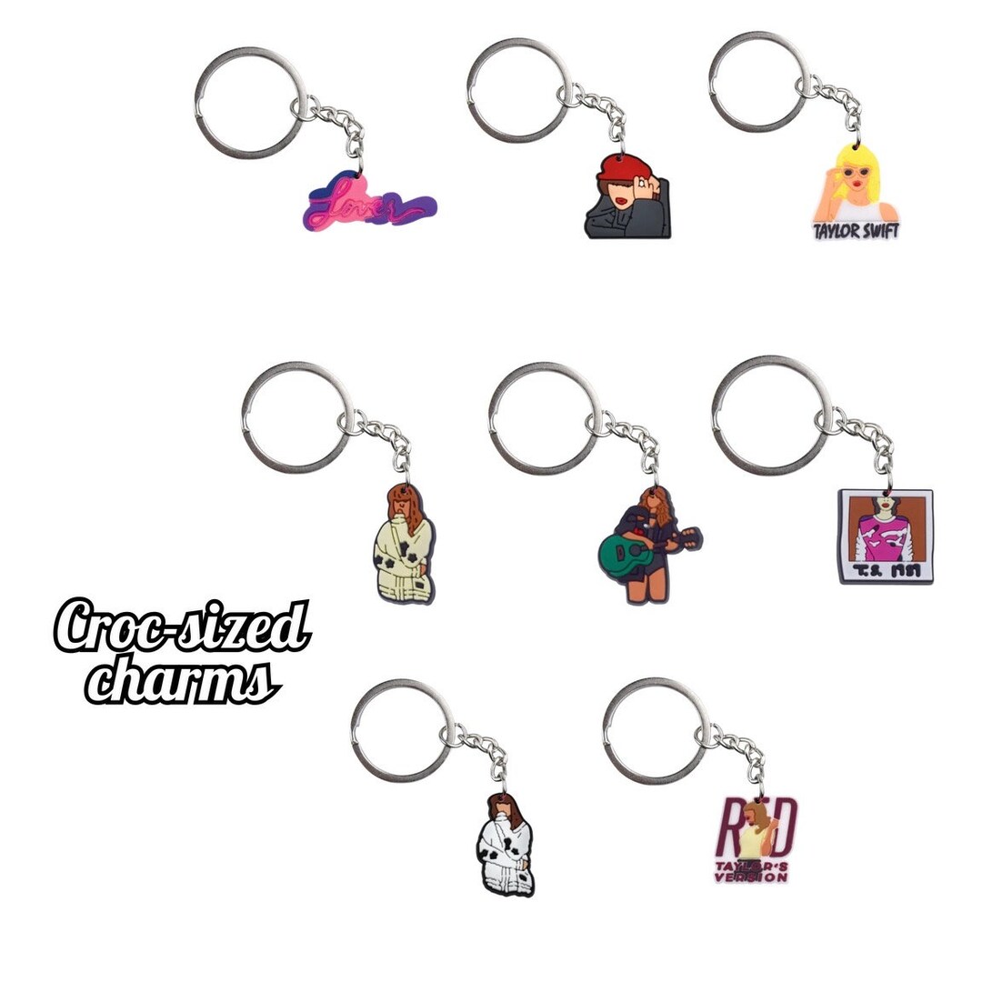 Taylor Inspired Pop Singer Inspired Croc Charm Keychain L Eras - Etsy