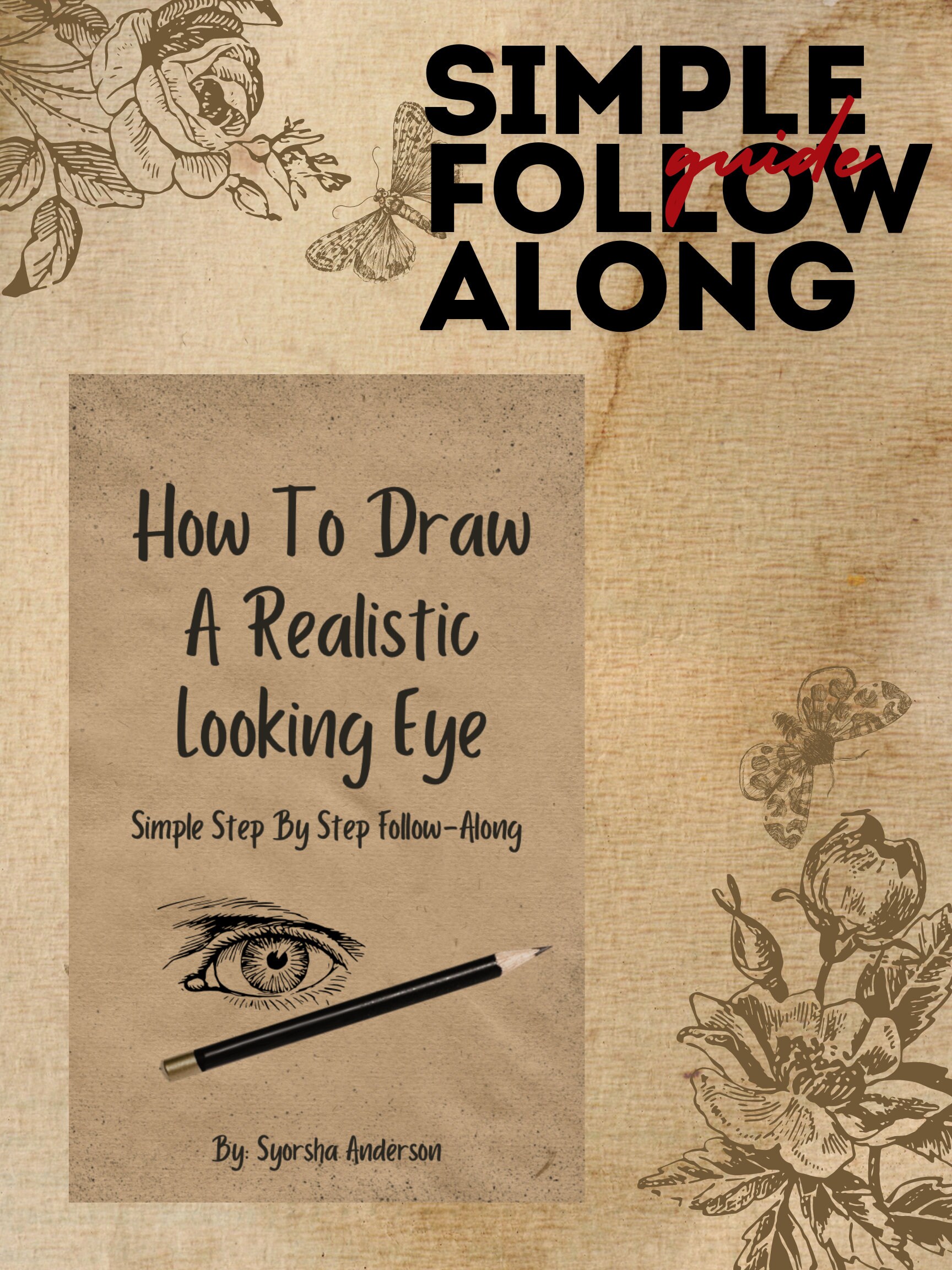 How to Draw Realistic Looking Eyes - Simple Step by Step Follow Along ...