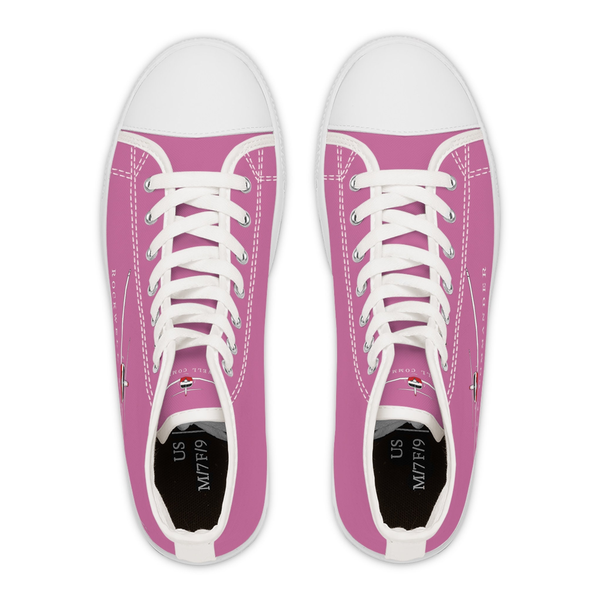 Rockwell Commander Women's High Top Sneakers - Pink - Etsy