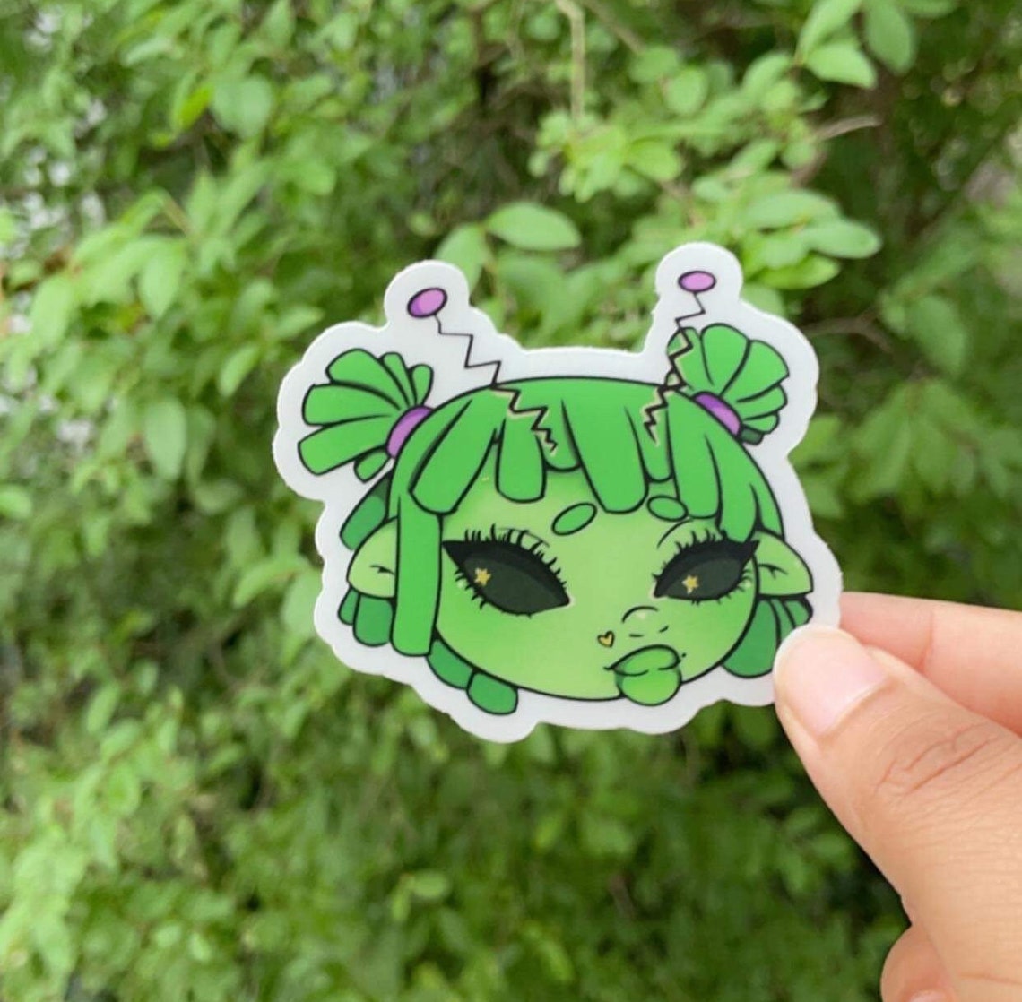 Space Girl Sticker Cute Black Girl Sticker Chibi Sticker Twitch Emote ...