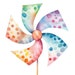 Pinwheel Clipart Bundle - Rainbow Watercolor Pinwheel Clipart - Jpgs ...