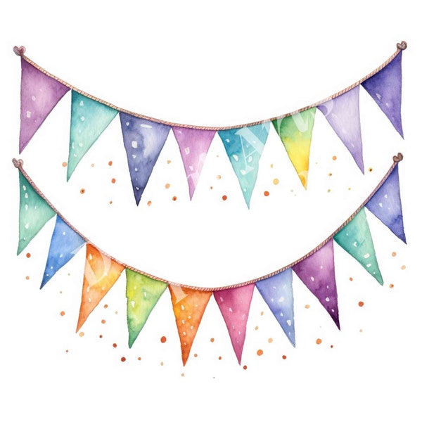Bunting Clip Art - Etsy