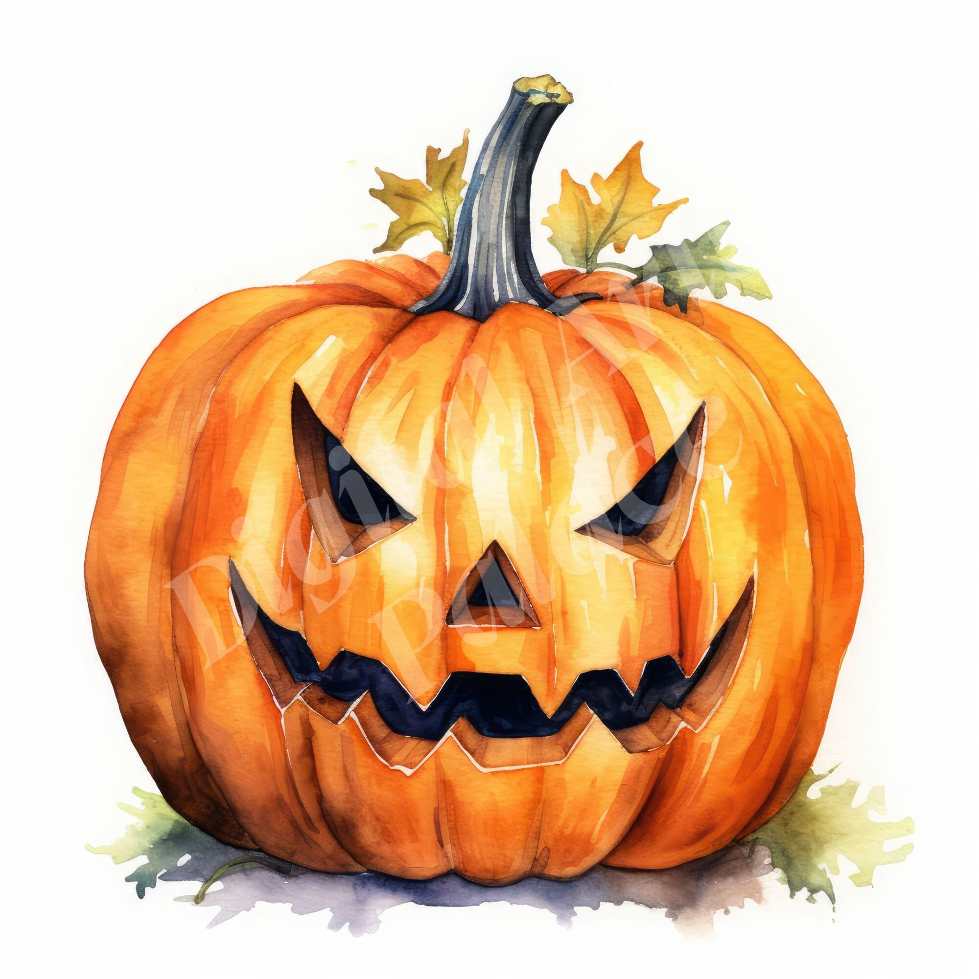 Jack-o-lantern Clipart Bundle Halloween Pumpkin Clipart - Etsy