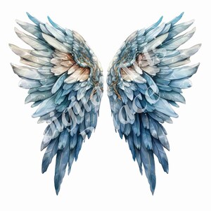 Angels Wings Clipart, Angelic Fantasy Clipart, Jpgs, Instant Digital ...
