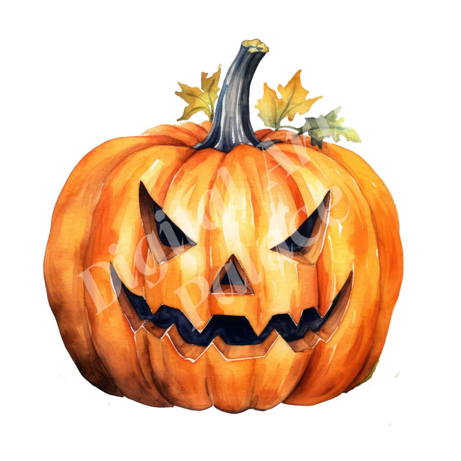 Jack-o-lantern Clipart Bundle - Halloween Pumpkin Clipart - Pngs ...