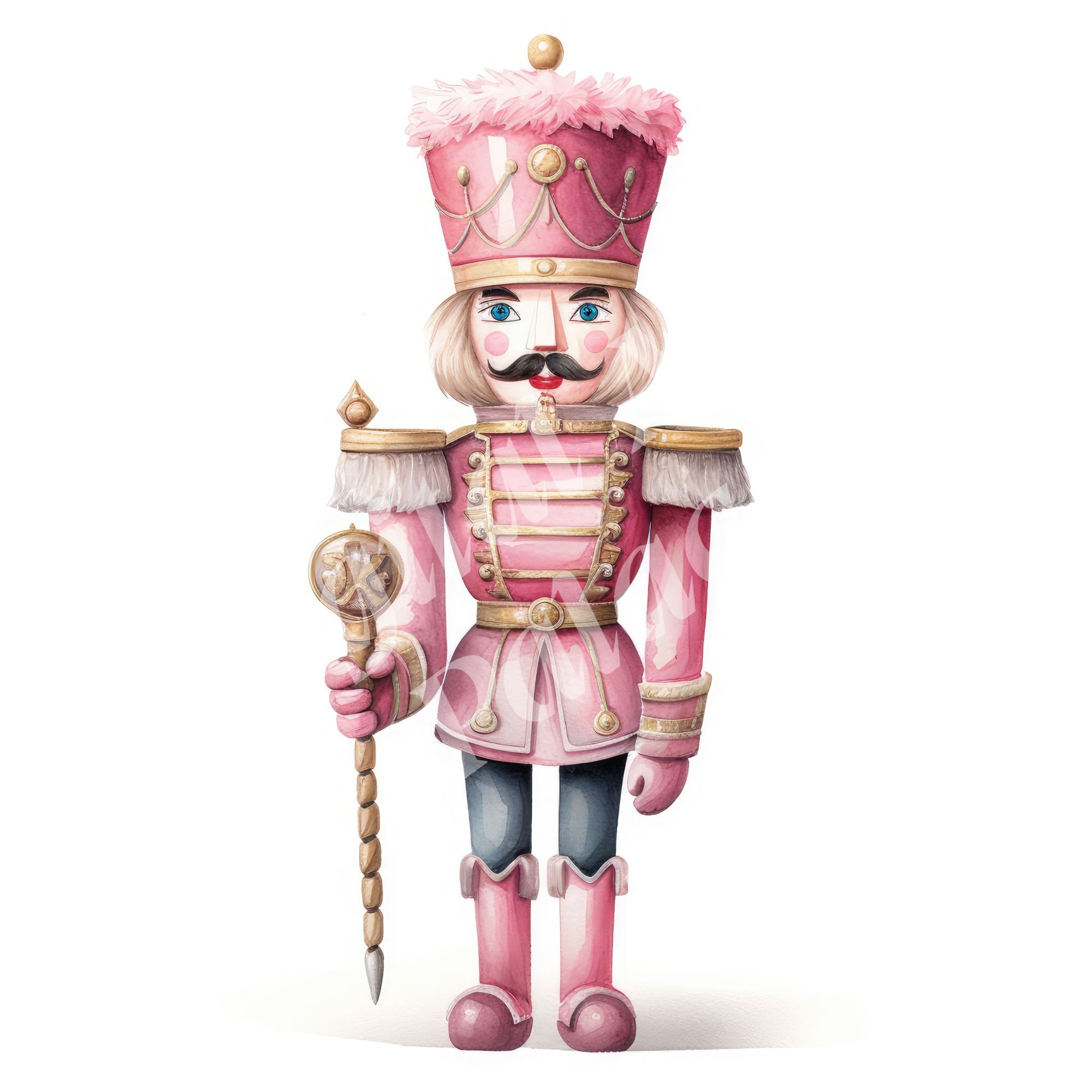 Pink Nutcracker Clipart, Christmas Nutcracker Clipart, Jpgs, Instant ...