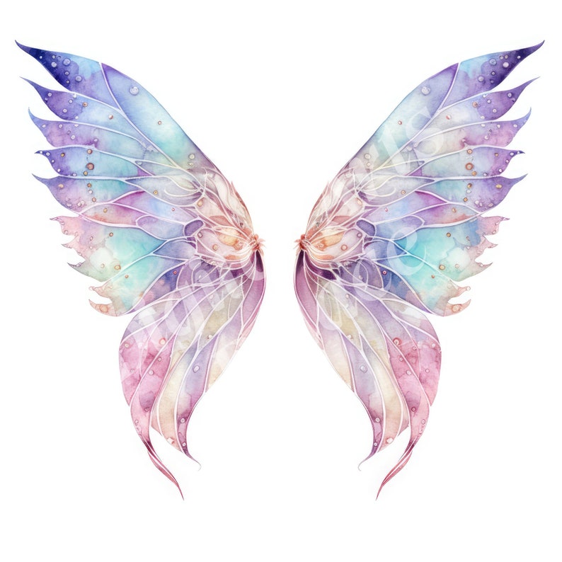 Fairy Wings Clipart, Fantasy Wings Clipart, Jpgs, Instants Digital ...