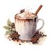 Hot Chocolate Clipart, Hot Cocoa Clipart, Jpgs, Instant Digital ...
