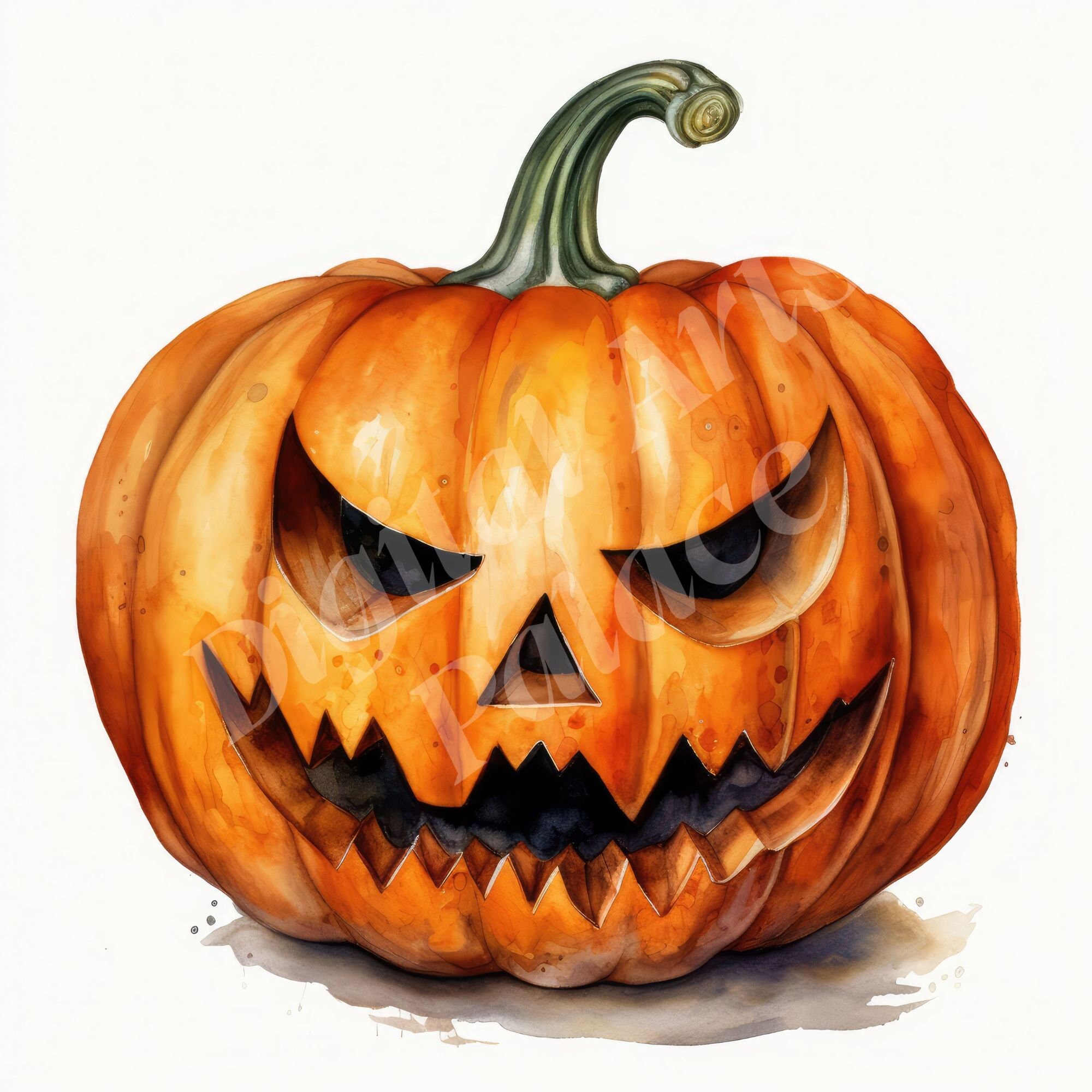 Jack-o-lantern Clipart Bundle Halloween Pumpkin Clipart - Etsy