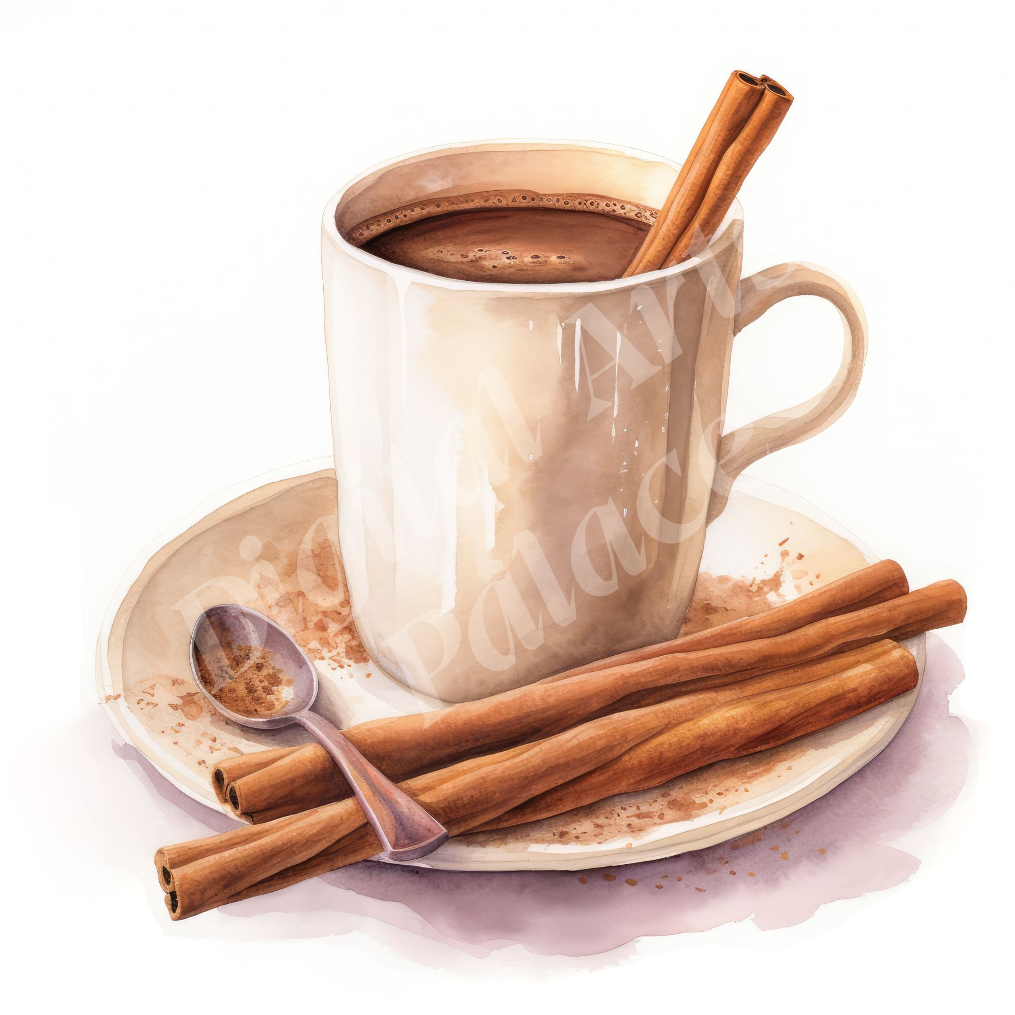 Hot Chocolate Clipart, Hot Cocoa Clipart, Jpgs, Instant Digital ...