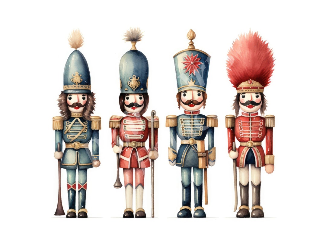 Nutcrackers Clipart, Christmas Clipart, Jpgs, Instant Digital Download ...