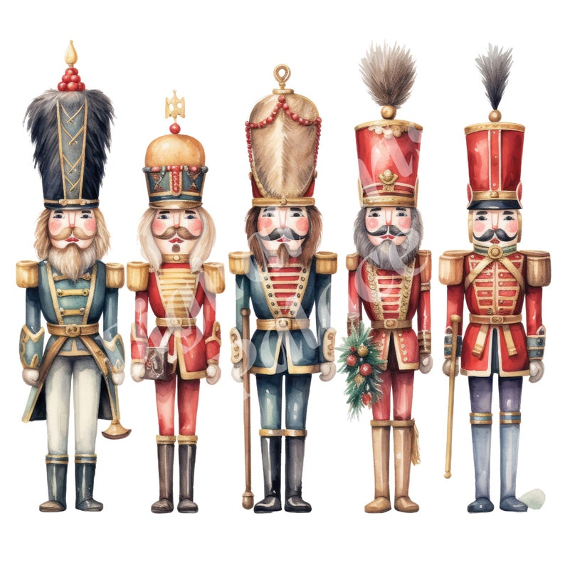 Nutcrackers Clipart, Christmas Clipart, Jpgs, Instant Digital Download ...