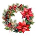 Christmas Wreath Clipart - Wreath Clipart - Jpgs - Instant Digital ...