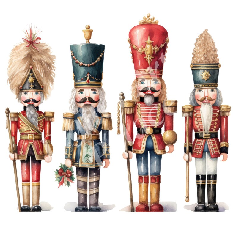 Nutcrackers Clipart, Christmas Clipart, Jpgs, Instant Digital Download ...