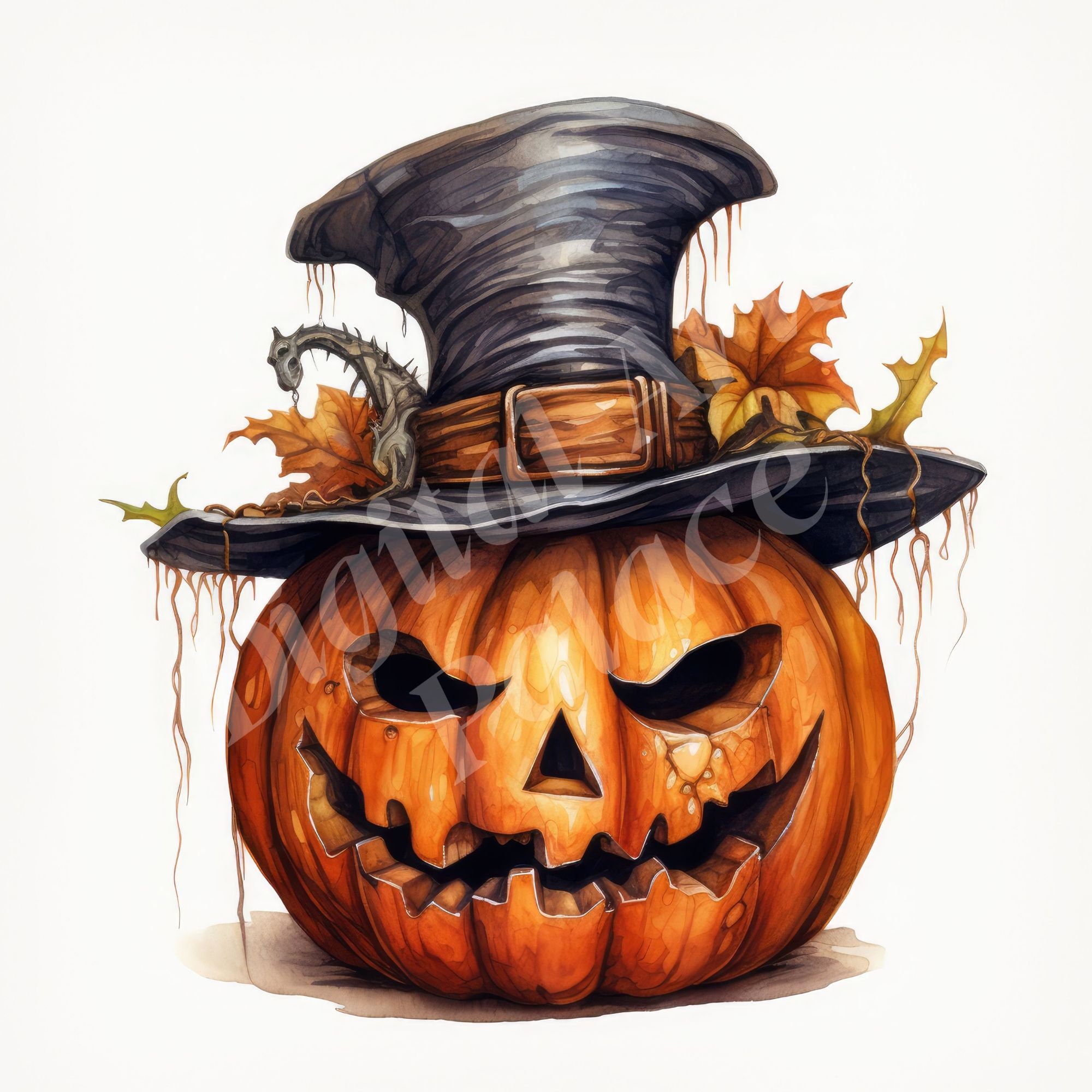 Jack-o-lantern Clipart Bundle Halloween Pumpkin Clipart - Etsy