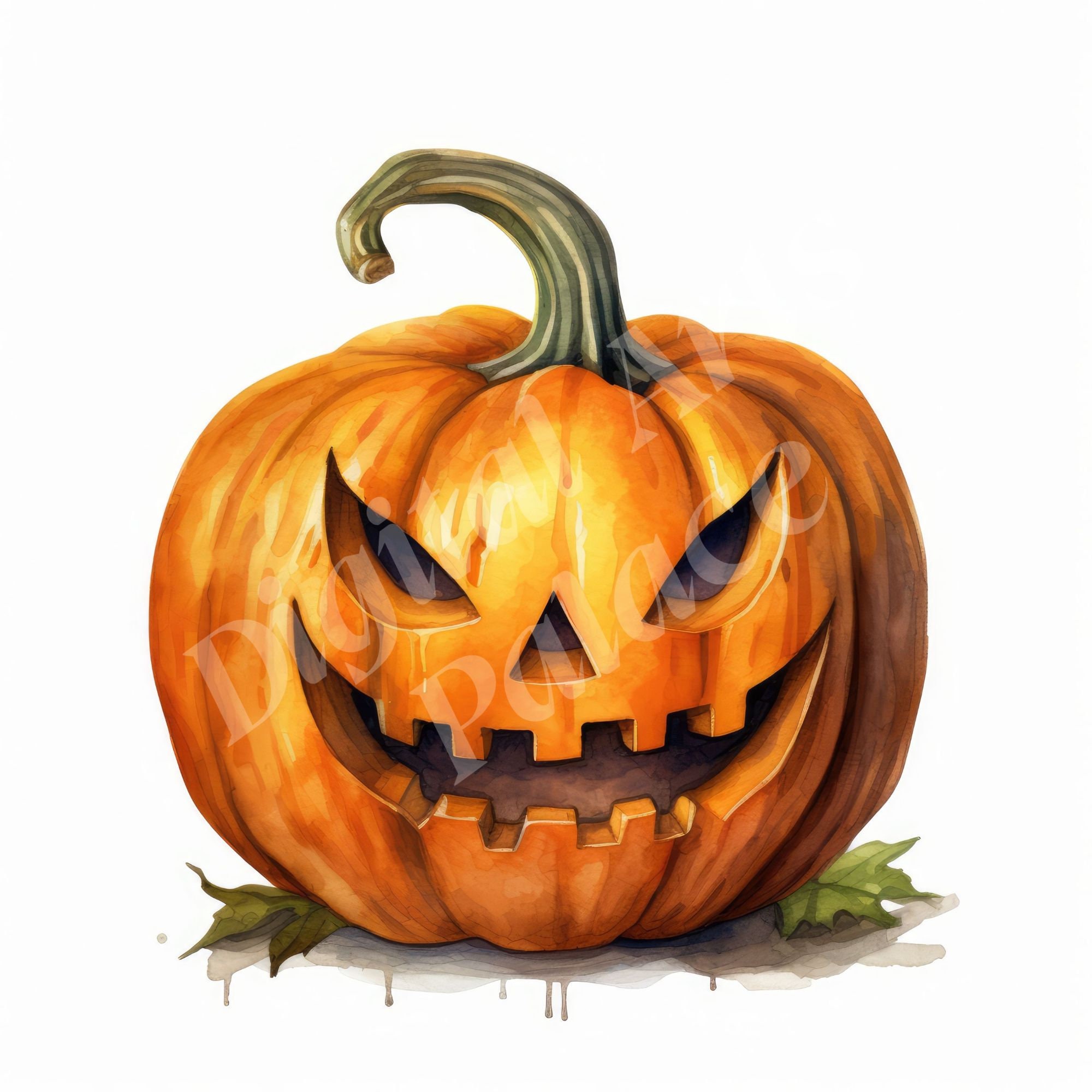 Jack-o-lantern Clipart Bundle - Halloween Pumpkin Clipart - Jpgs ...