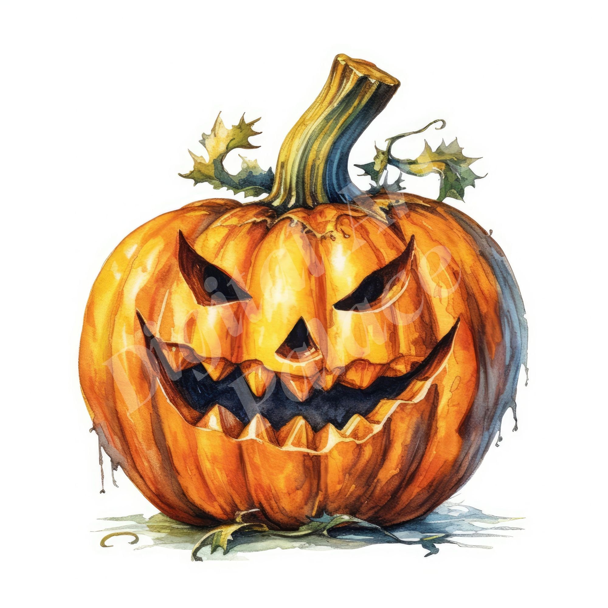 Jack-o-lantern Clipart Bundle Halloween Pumpkin Clipart - Etsy