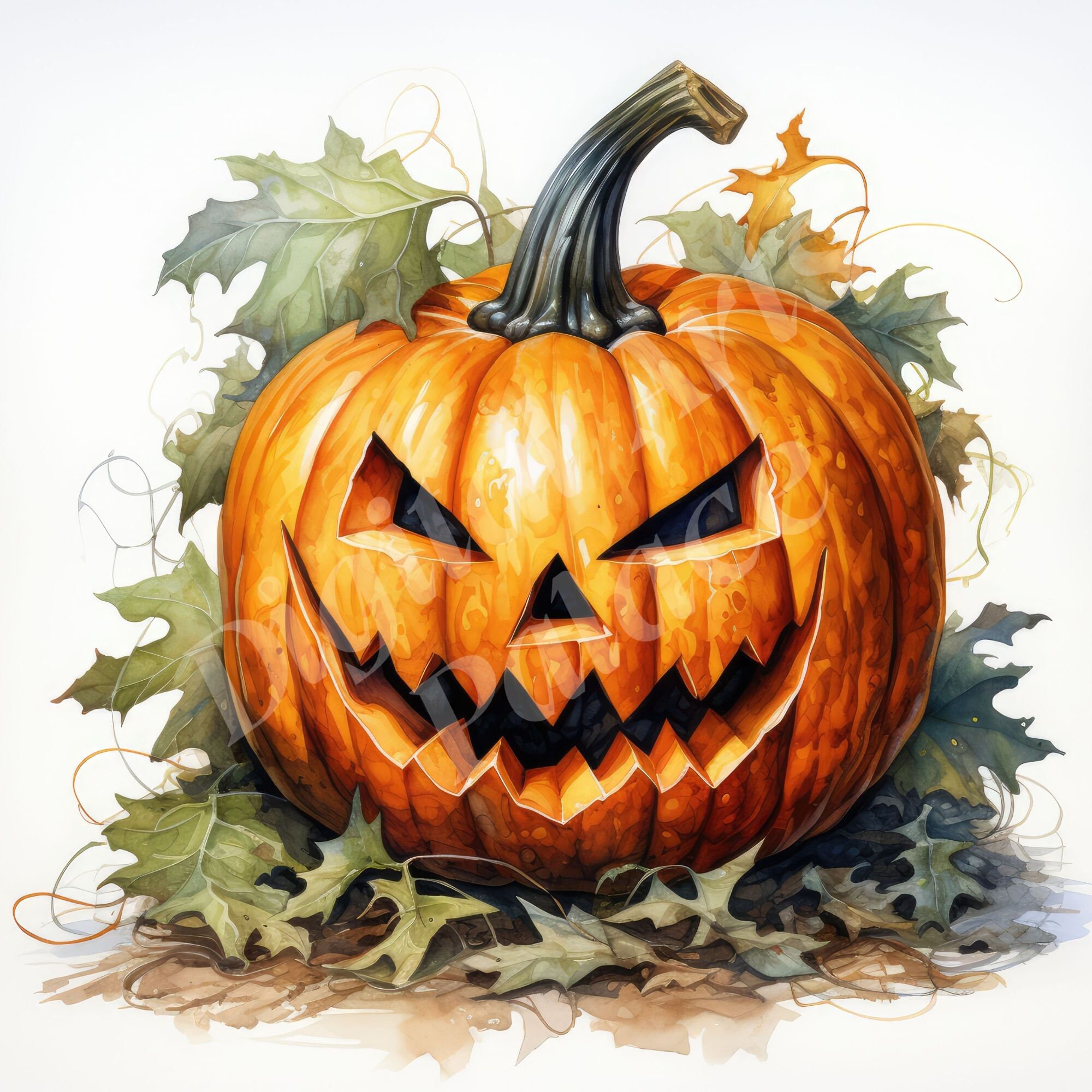 Jack-o-lantern Clipart Bundle Halloween Pumpkin Clipart - Etsy