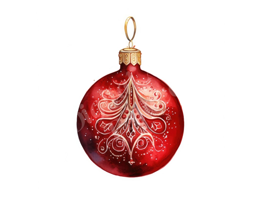 Christmas Baubles Clipart, Christmas Ornament Clipart, Jpgs, Instant ...