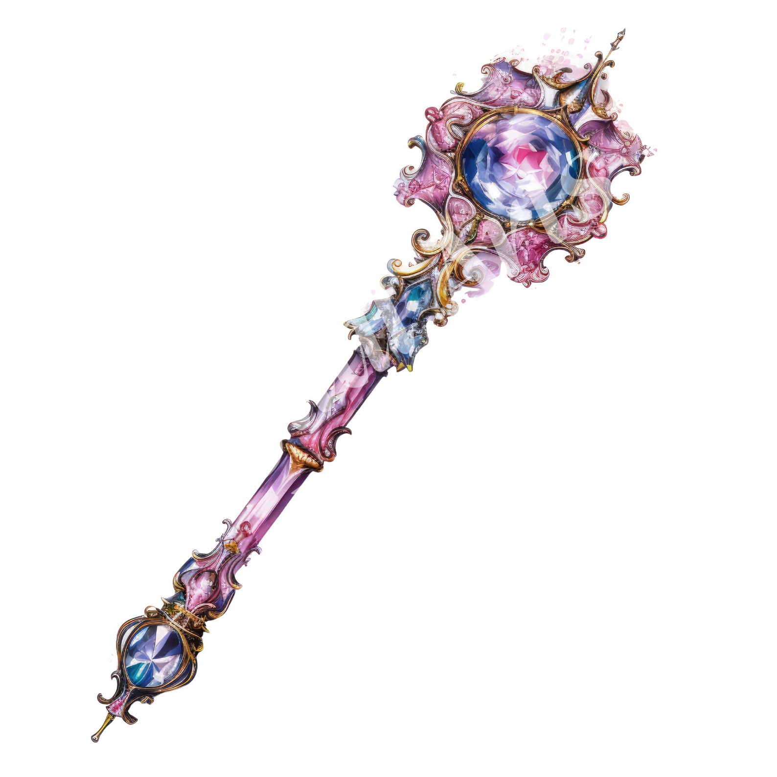 Magic Wand Clipart, Princess Wand Clipart, Instant Digital Download ...