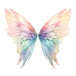 Fairy Wings Clipart, Fantasy Wings Clipart, Jpgs, Instants Digital ...