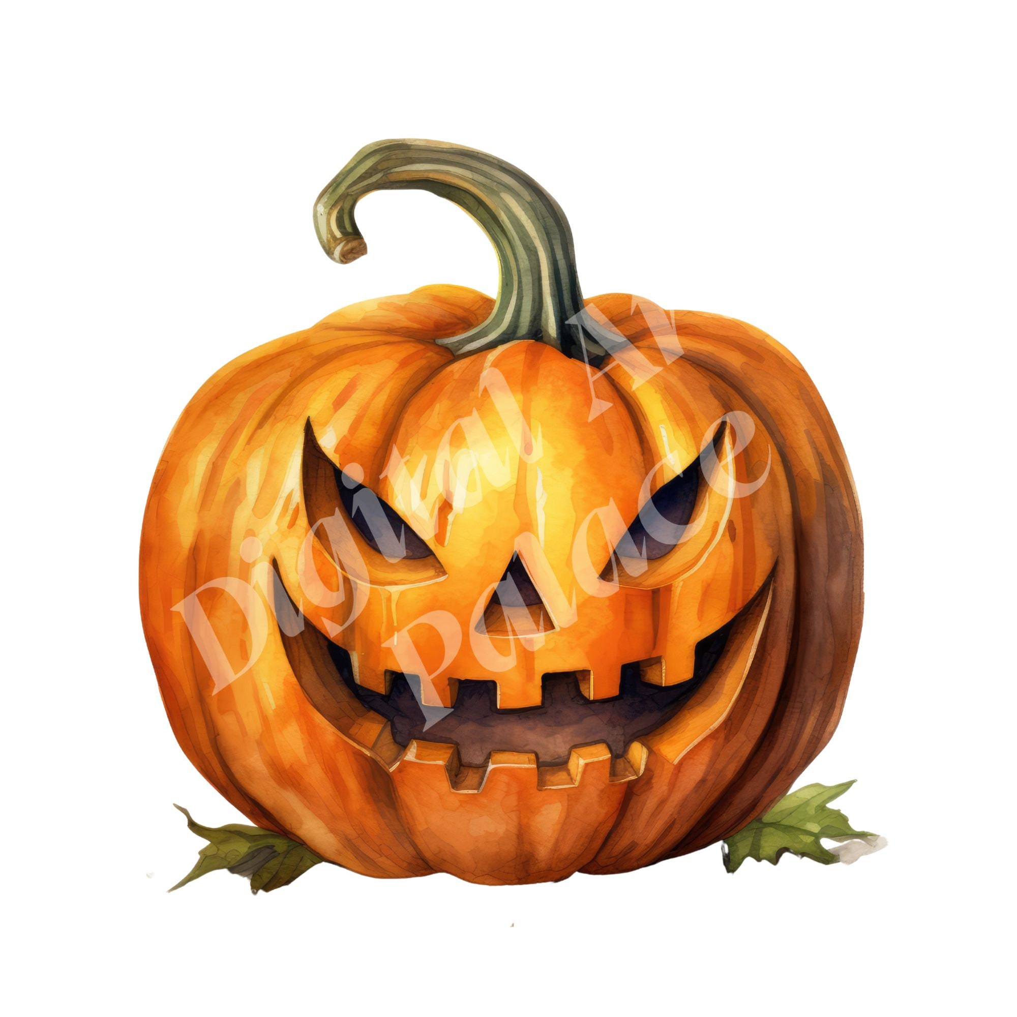 Jack-o-lantern Clipart Bundle - Halloween Pumpkin Clipart - Pngs ...