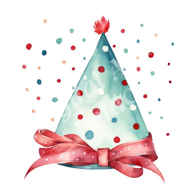 Birthday Hat Clipart, Party Hat Clipart, Jpgs, Instant Digital Download ...