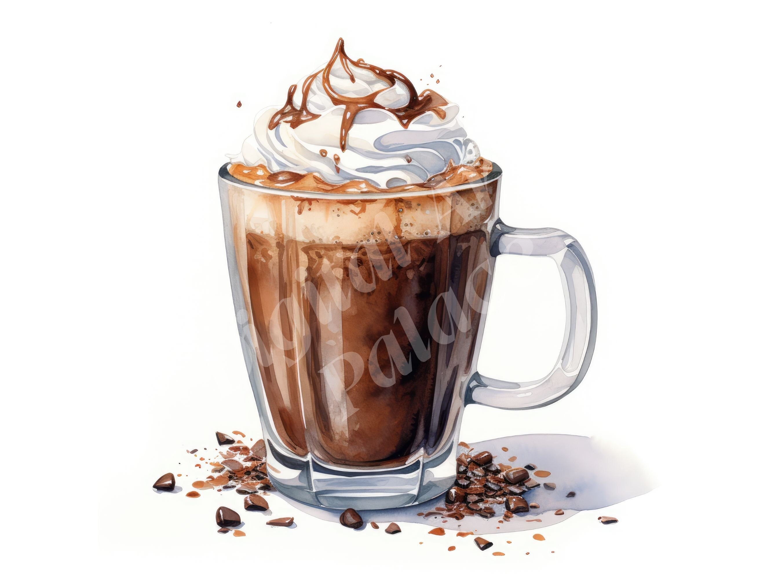 Hot Chocolate Clipart, Hot Cocoa Clipart, Jpgs, Instant Digital ...