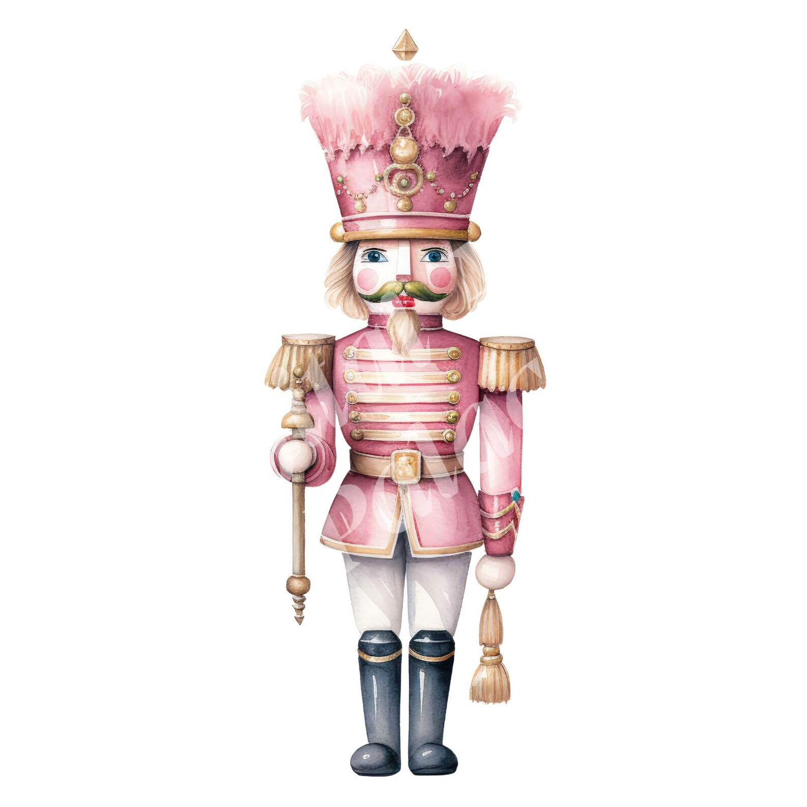 Pink Nutcracker Clipart, Christmas Nutcracker Clipart, Jpgs, Instant ...