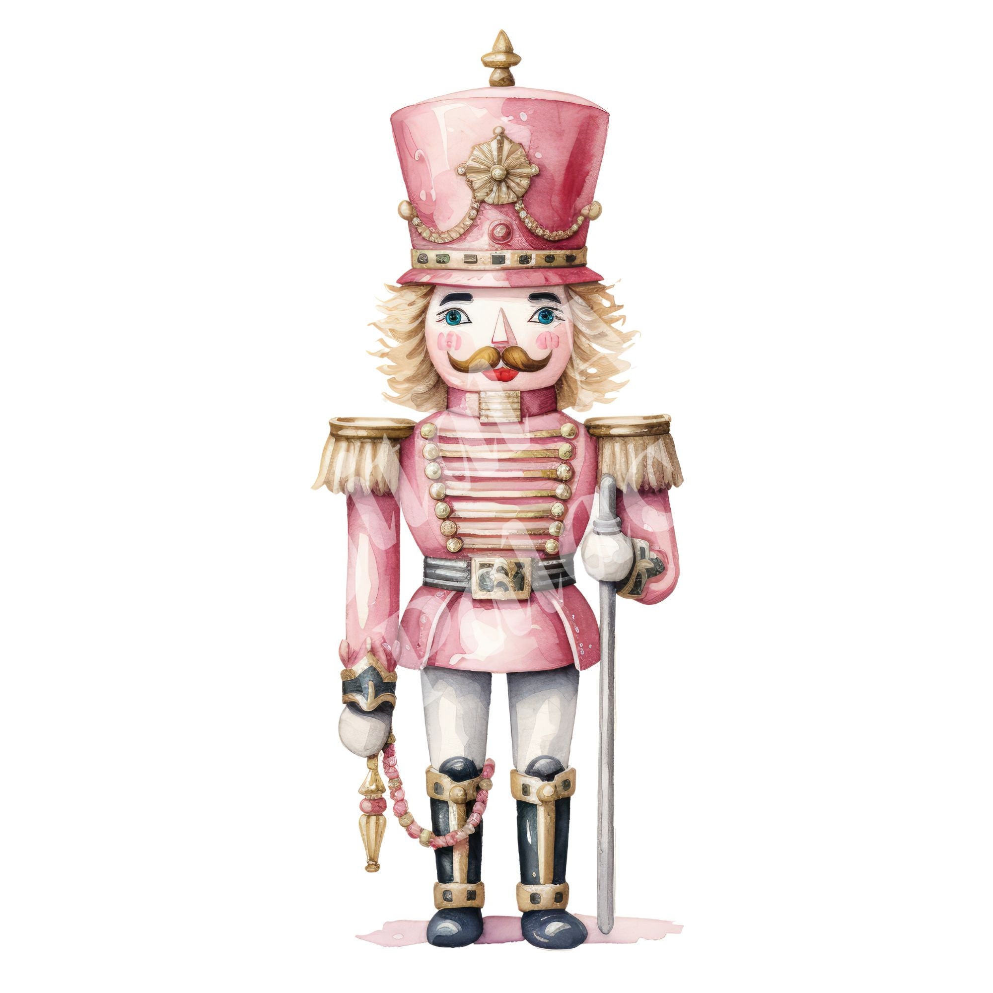Pink Nutcracker Clipart, Christmas Nutcracker Clipart, Jpgs, Instant ...