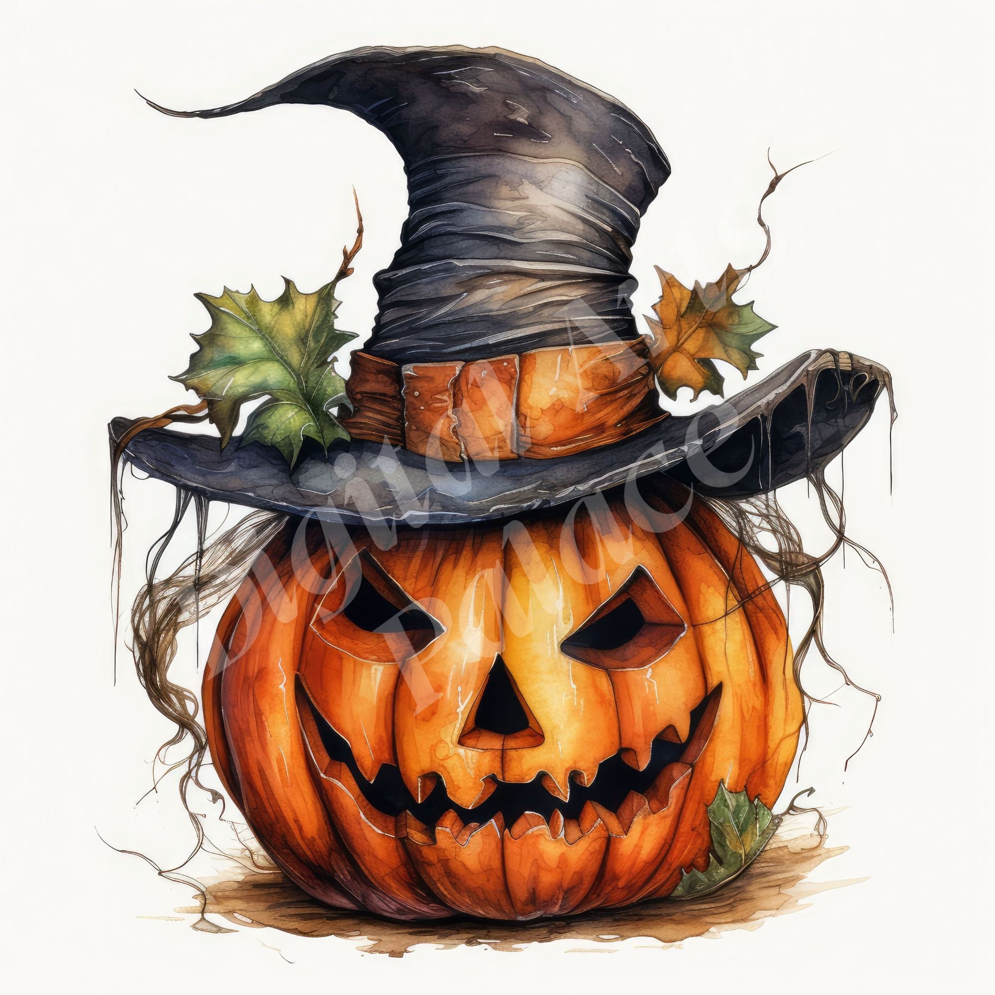 Jack-o-lantern Clipart Bundle Halloween Pumpkin Clipart - Etsy