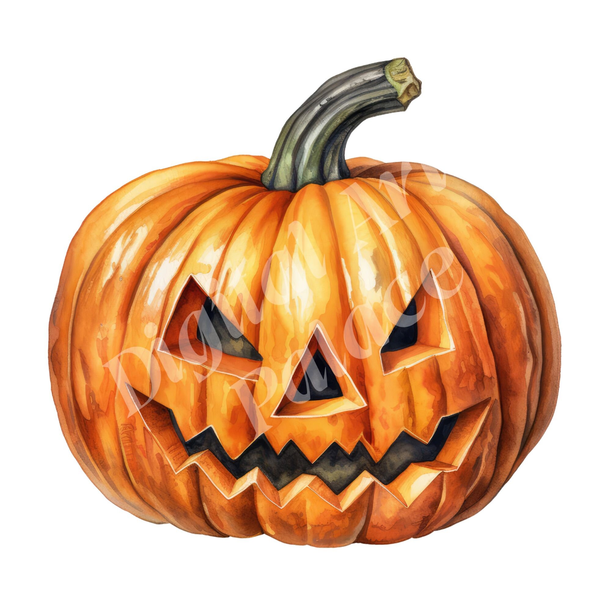 Jack-o-lantern Clipart Bundle - Halloween Pumpkin Clipart - Pngs ...