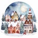 Winter Village Clipart, Christmas Village Clipart, Jpgs, Instant ...