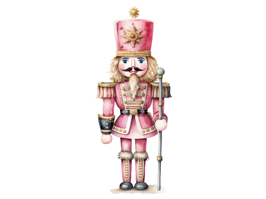 Pink Nutcracker Clipart, Christmas Nutcracker Clipart, Jpgs, Instant ...