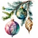 Christmas Baubles Clipart, Christmas Ornament Clipart, Jpgs, Instant ...