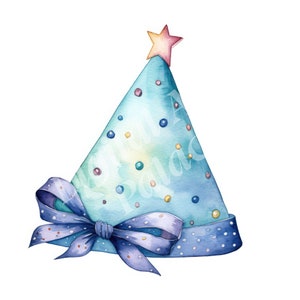 Birthday Hat Clipart, Party Hat Clipart, Jpgs, Instant Digital Download ...