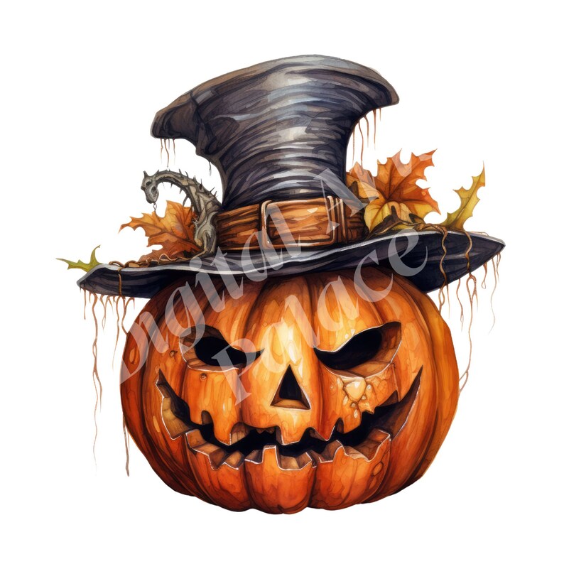 Jack-o-lantern Clipart Bundle - Halloween Pumpkin Clipart - Pngs ...